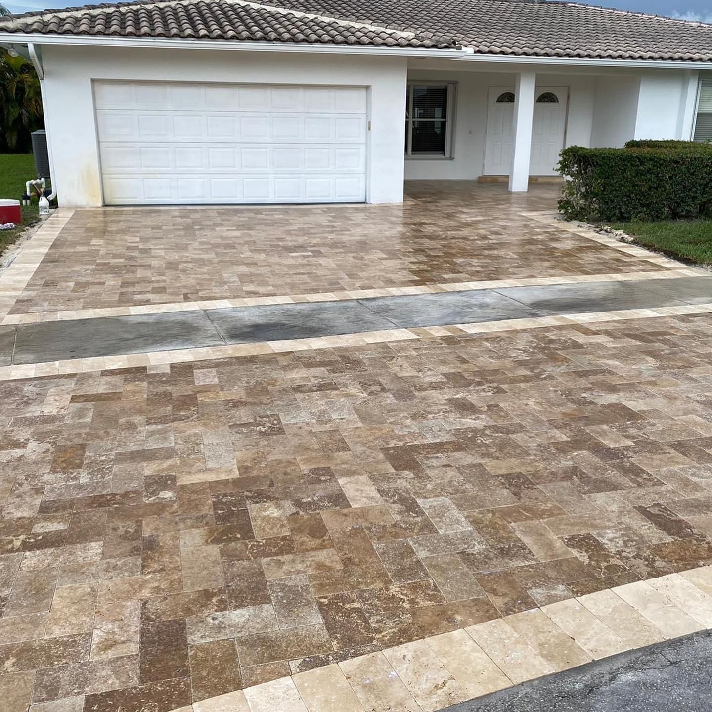 Naturstein Pflasterplatten Travertin Noce kaufen bei HETA