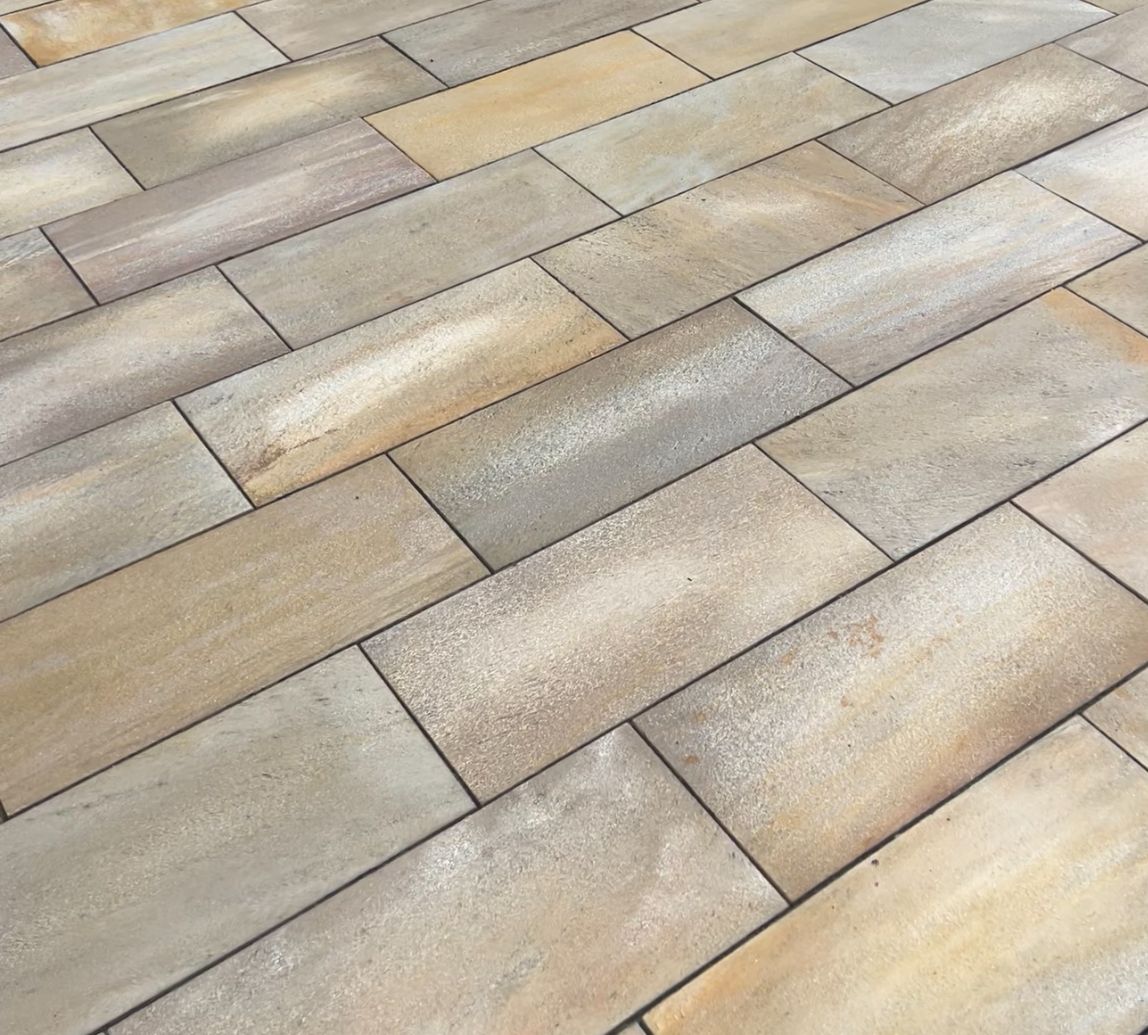 Terrassenplatten Quarzitplatten Rio Gelb kaufen bei HETA